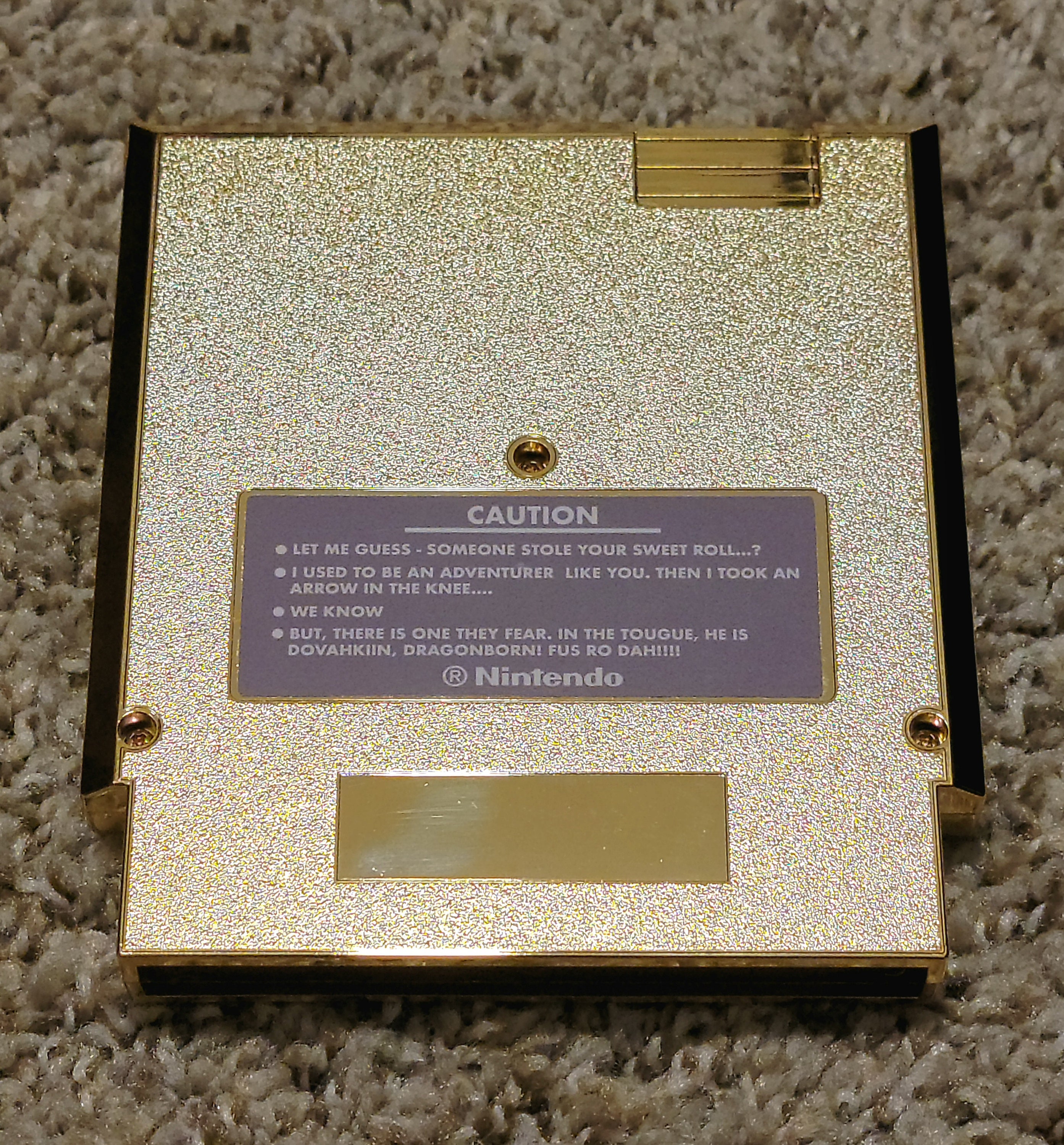 Skyrim NES Cartridge Rare Fan Made! Available in 3 Colors - Etsy