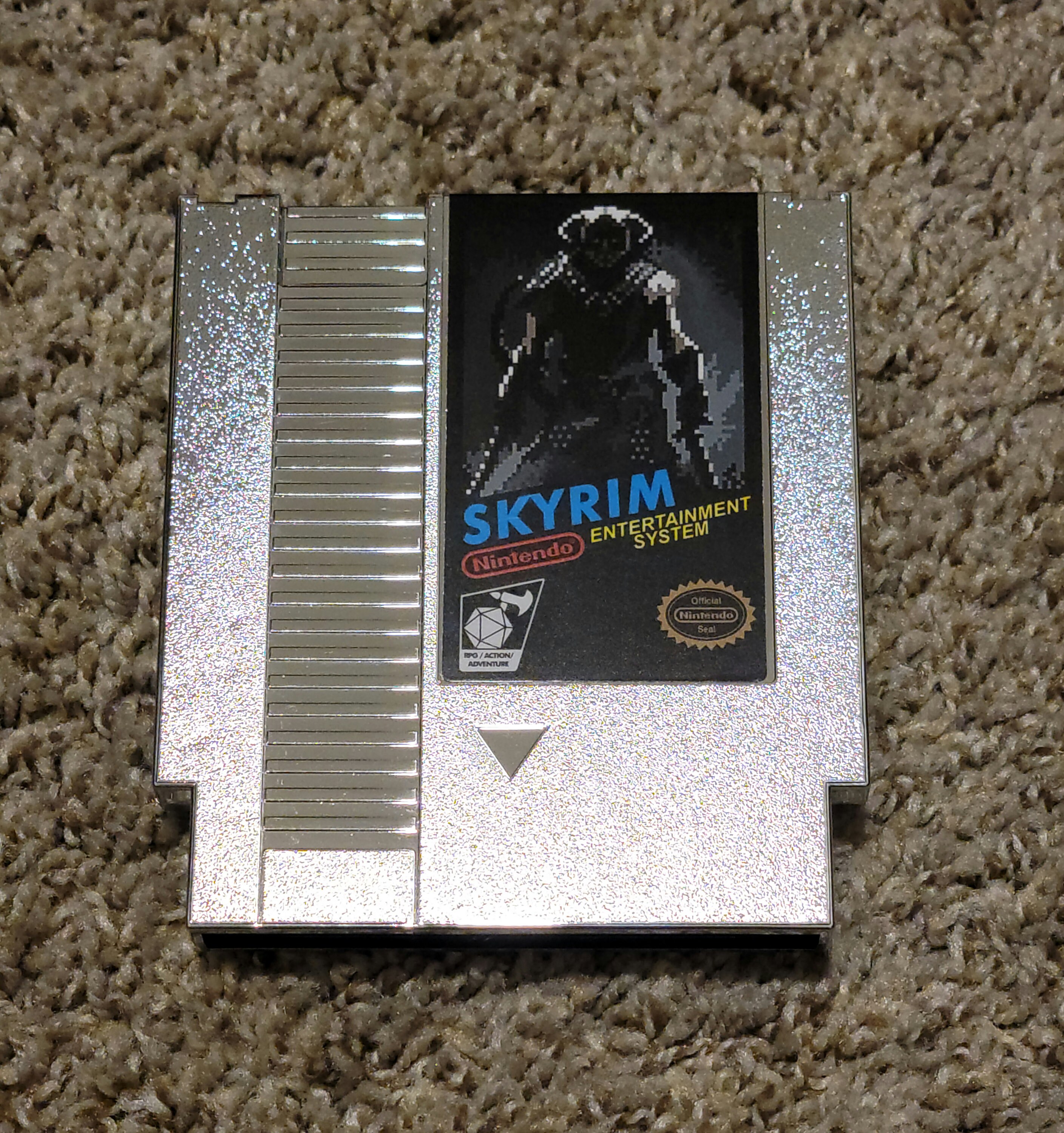 Skyrim NES Cartridge Rare Fan Made! Available in 3 Colors - Etsy