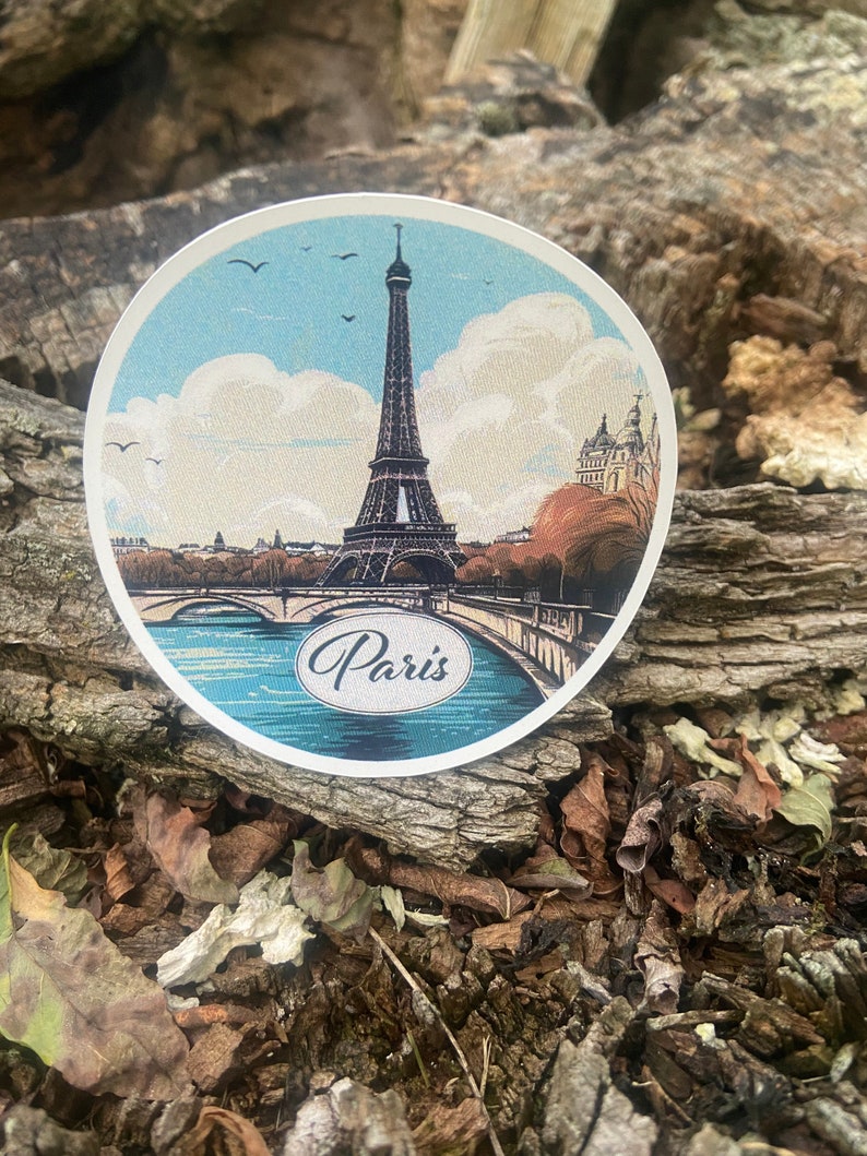 Paris Sticker Travel Sticker France Eiffel Tower Laptop/water Bottle ...