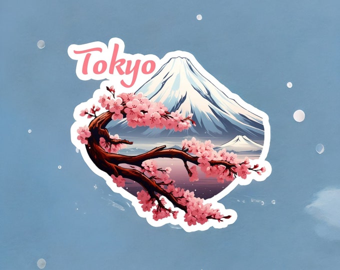 Tokyo Sticker Travel Sticker Japan Sakura Culture Laptop/water Bottle ...