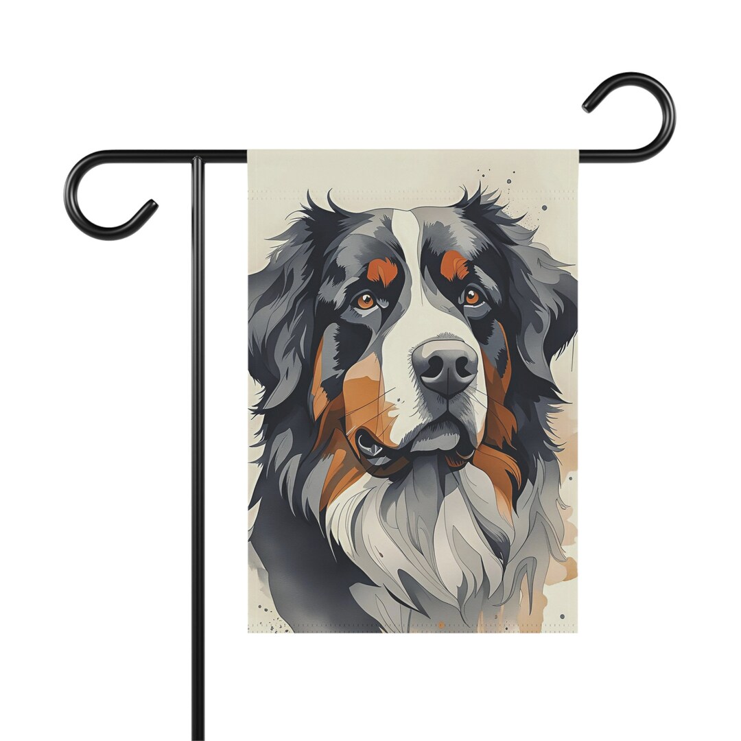 Bernese Mountain Dog Garden & House Banner Flag - Etsy
