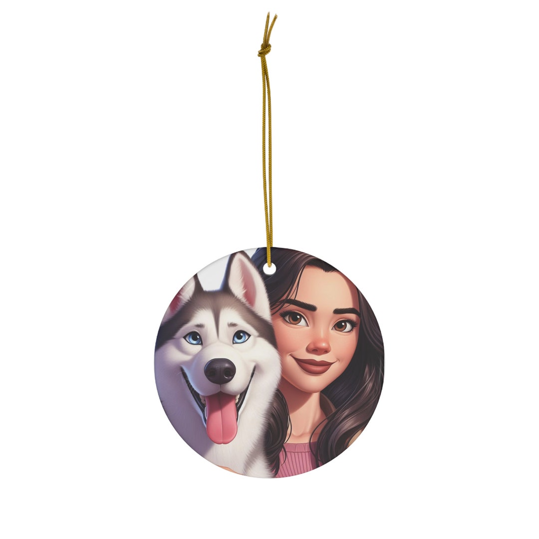 Husky Mom Disney Pixar Ceramic Ornament 4 Shapes - Etsy
