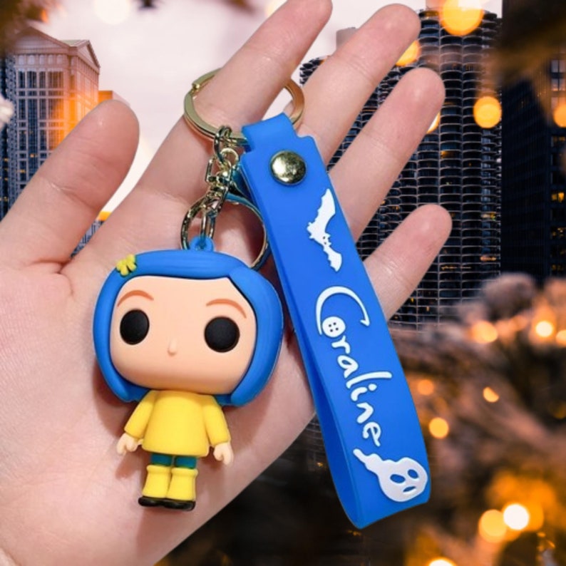 Coraline Movie Keychain Unique Handcrafted Charm, Perfect Accessory for ...