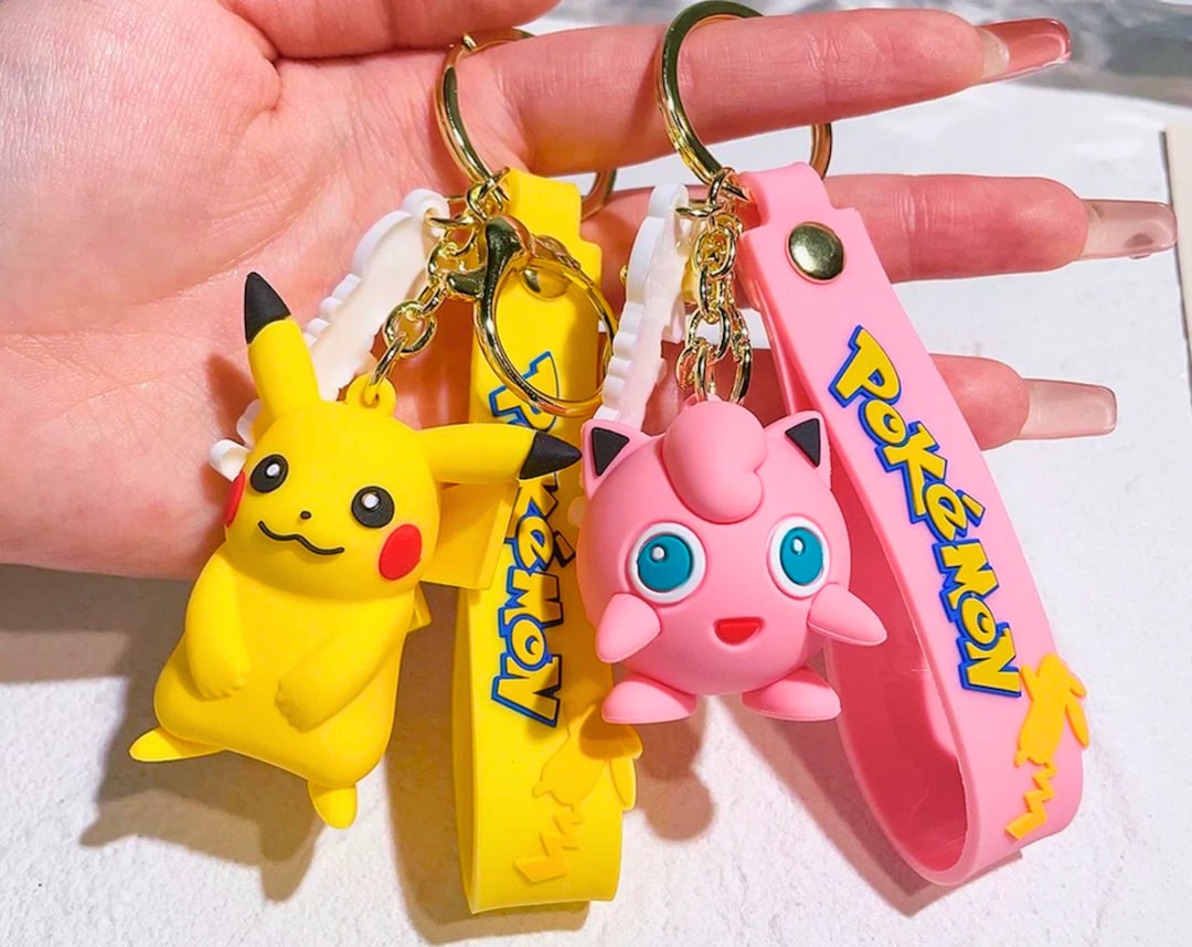 Pokemon Keychains: Handcrafted, Colorful Miniature Pokemon Figures for ...