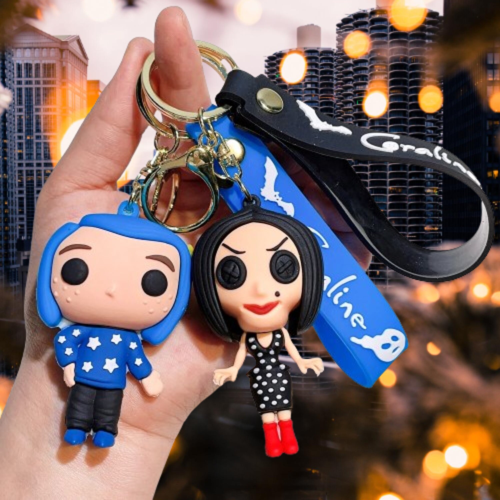Coraline Movie Keychain Unique Handcrafted Charm, Perfect Accessory for ...