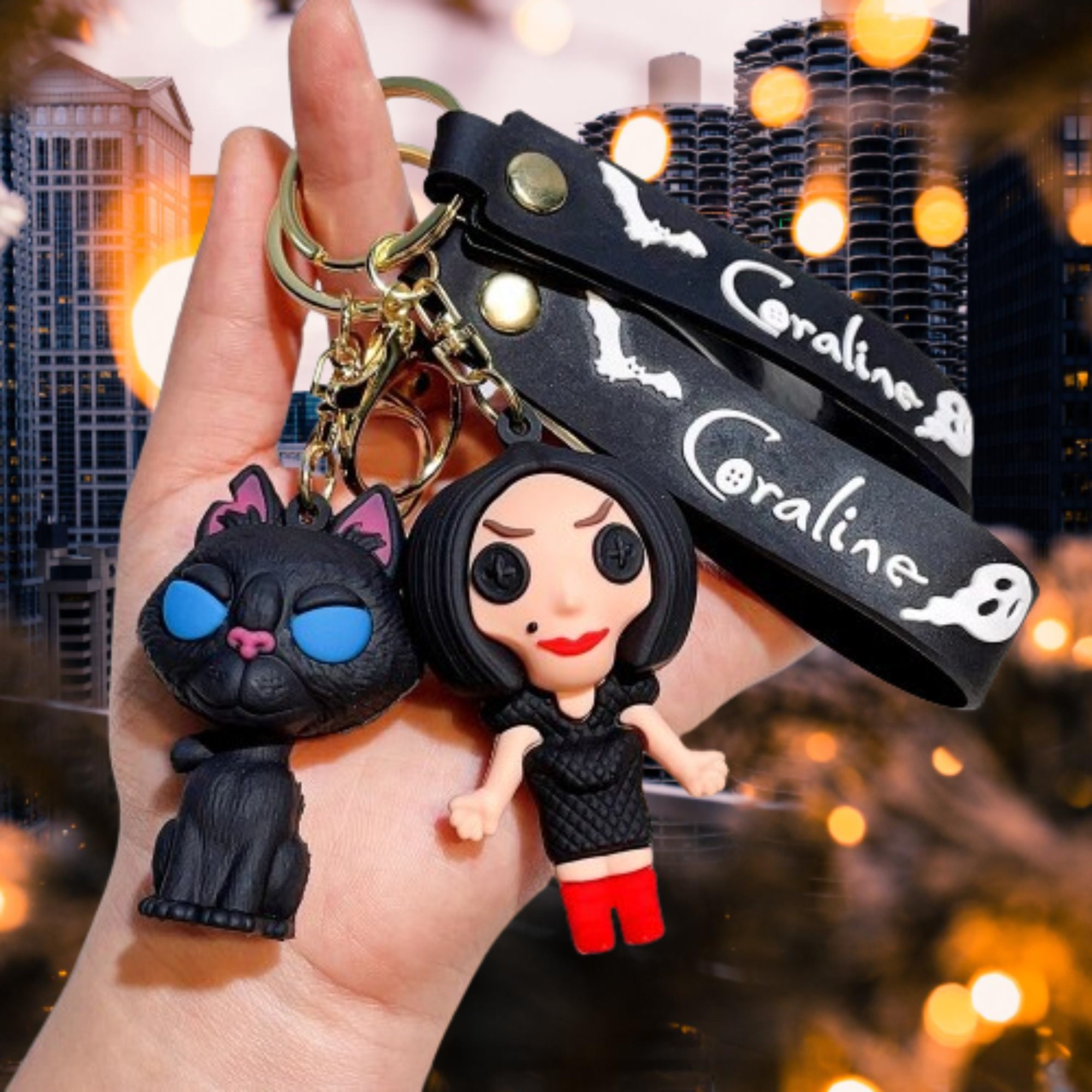 Coraline Movie Keychain Unique Handcrafted Charm, Perfect Accessory for ...
