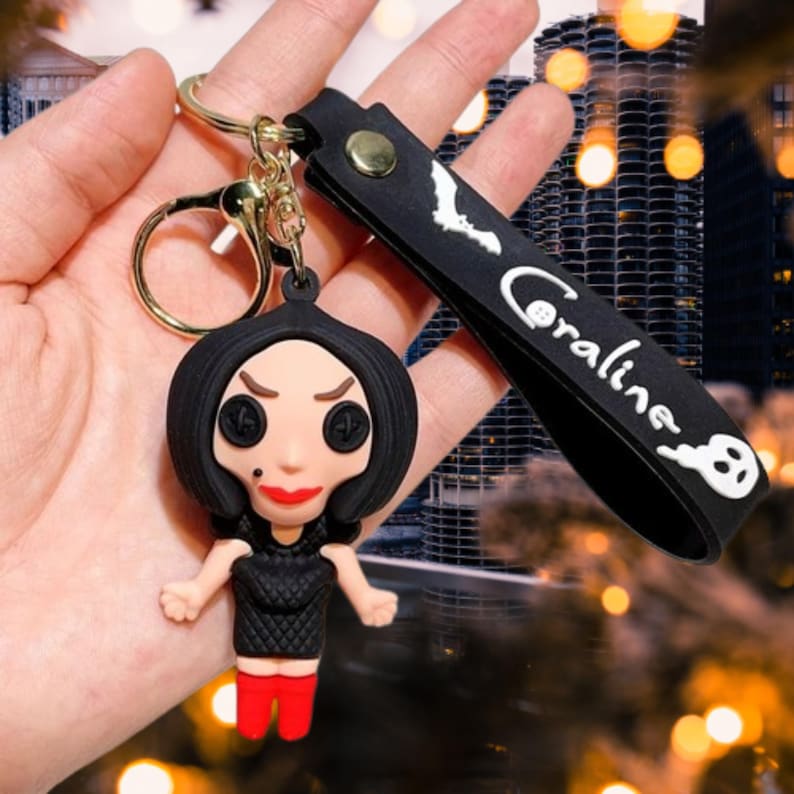 Coraline Movie Keychain Unique Handcrafted Charm, Perfect Accessory for ...