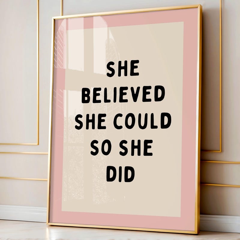 She Did Wall Art - Etsy