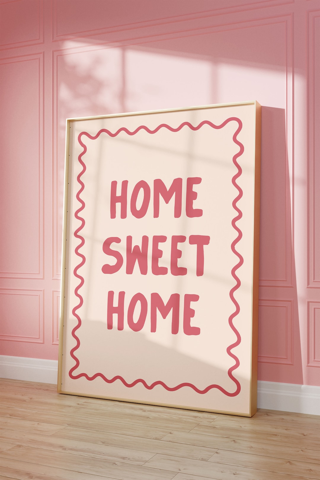 Home Sweet Home Art Print | Pink Home Poster, Daily Reminders ...