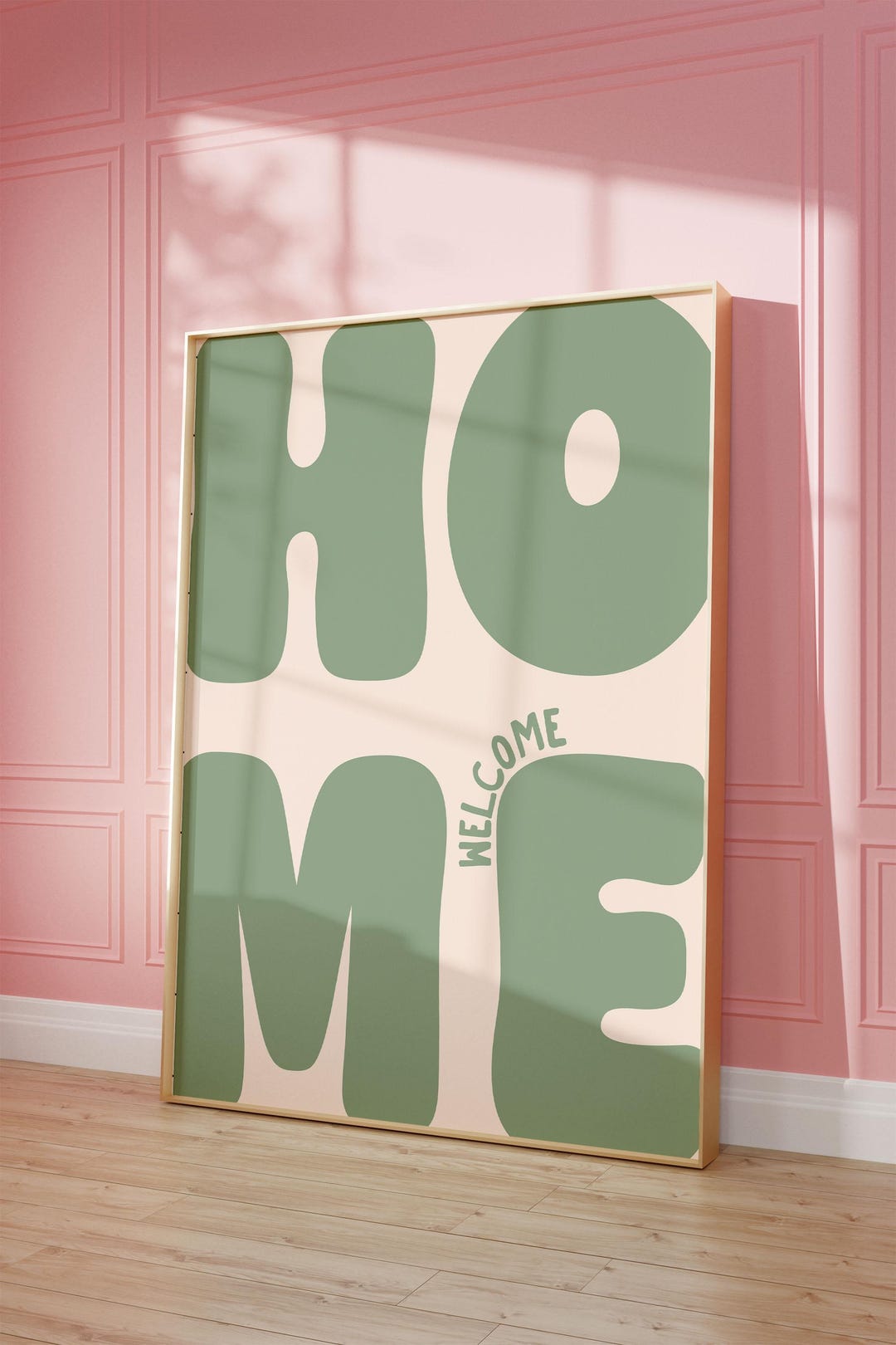 Welcome Home Art Print | Sage Green Wall Decor, Entry Way Print ...