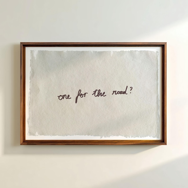 One for the Road? Digital Art Print | Hand Drawn Instant Download - Etsy