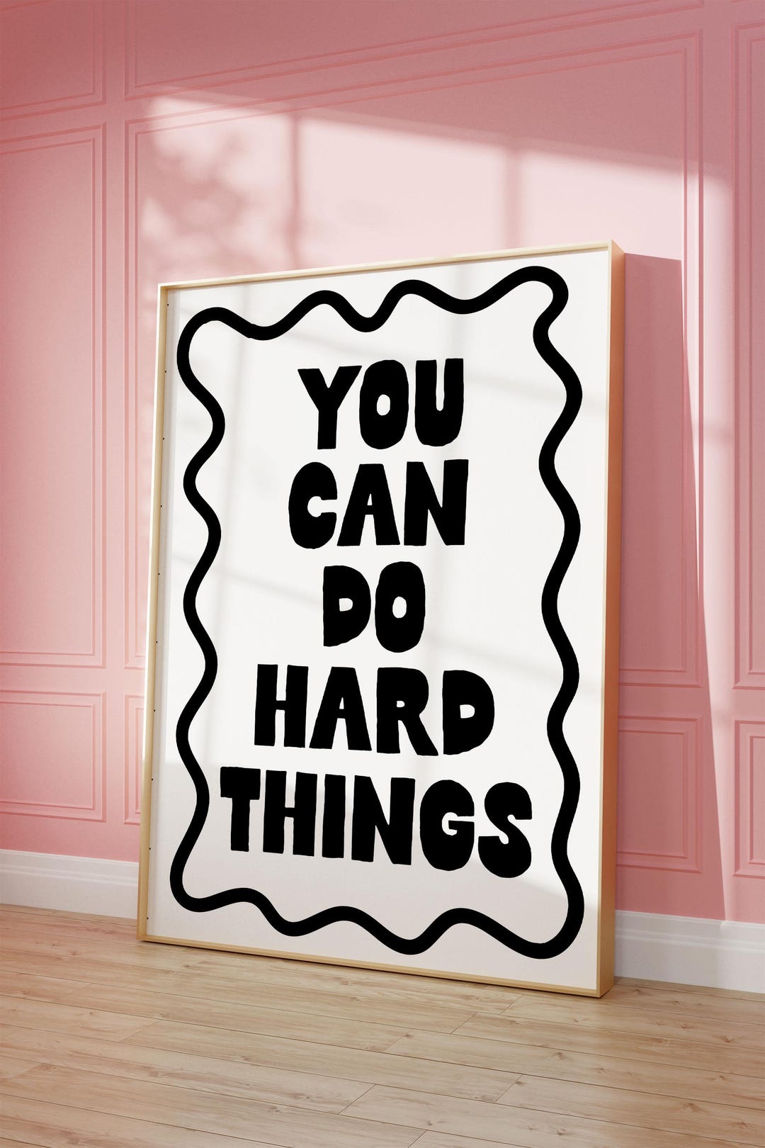 You Can Do Hard Things Art Print | Black and White Poster, Daily ...