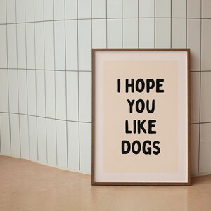 Funny Dog Lover Art Print | Neutral Home Decor (digital Download) - Etsy