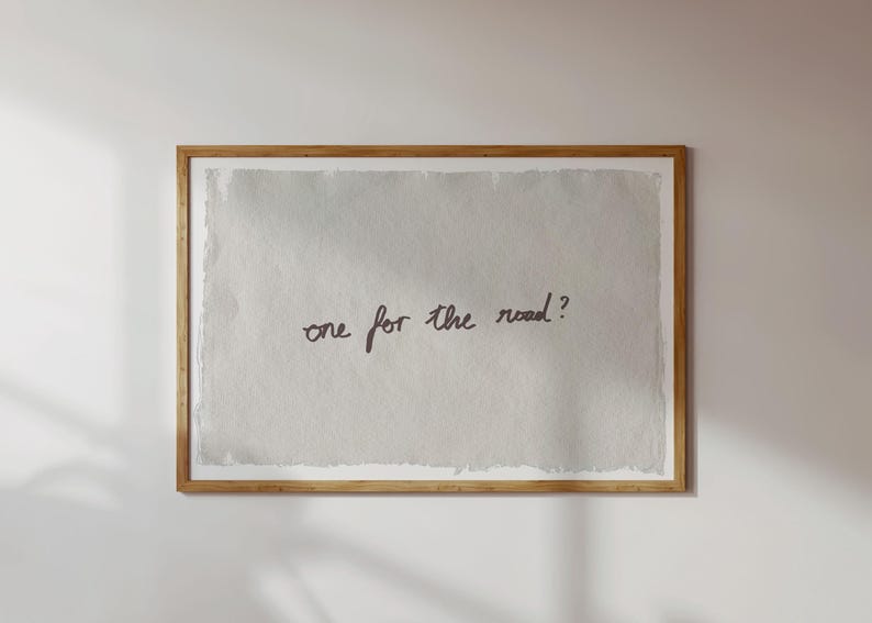 One for the Road? Digital Art Print | Hand Drawn Instant Download - Etsy