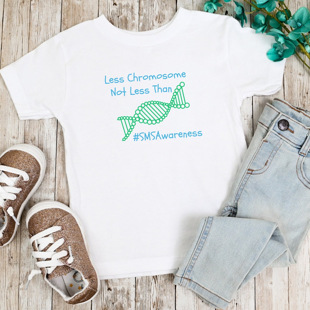 Infant Blue & Green Less Chromosome Shirt, Unisex Short Sleeve Tee, SMS ...