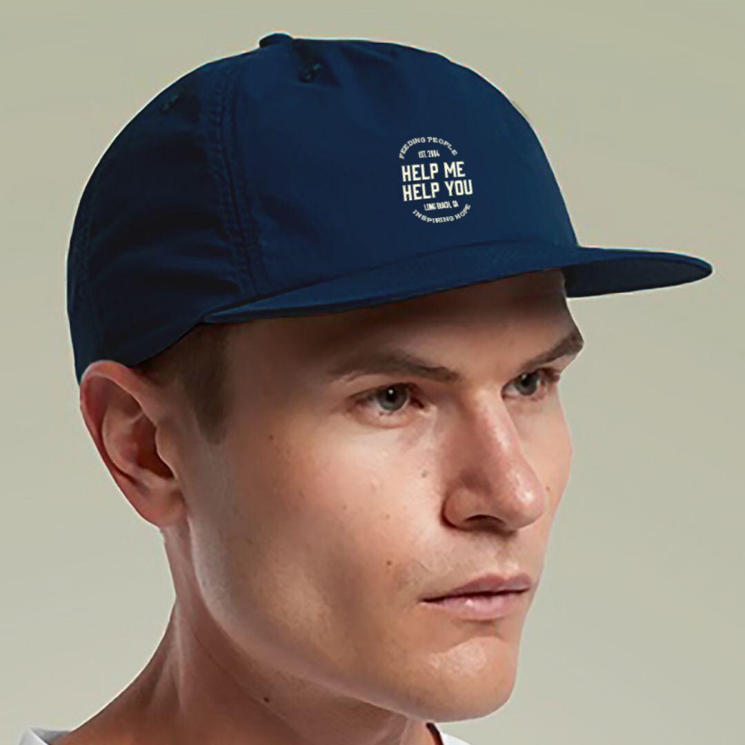 Nostalgic Navy Blue Surf Cap, Help Me Help You Nonprofit Hat, Retro ...