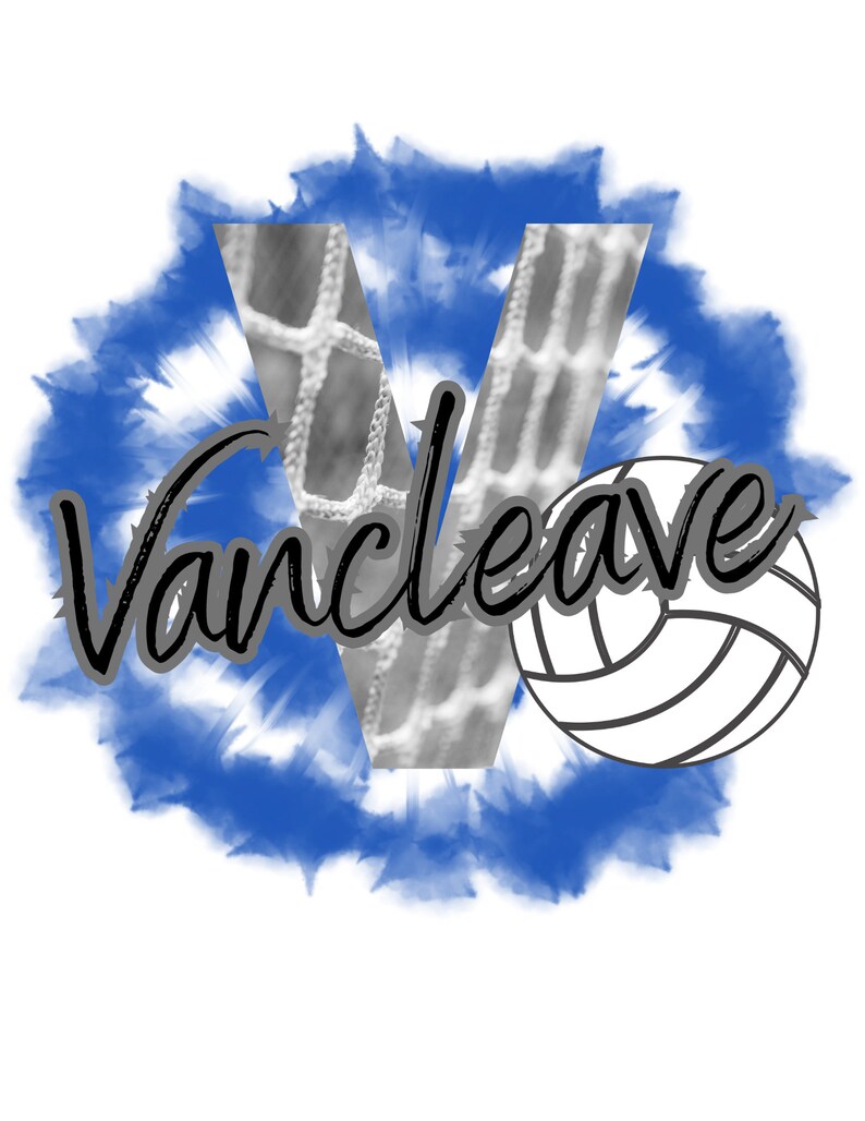 Vancleave Volleyball Sublimation Design - Etsy