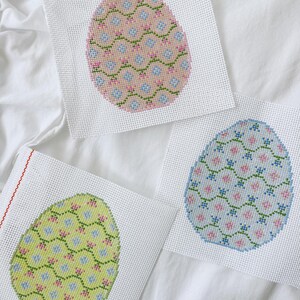 Pastel Easter Egg Needlepoint Canvas - Etsy