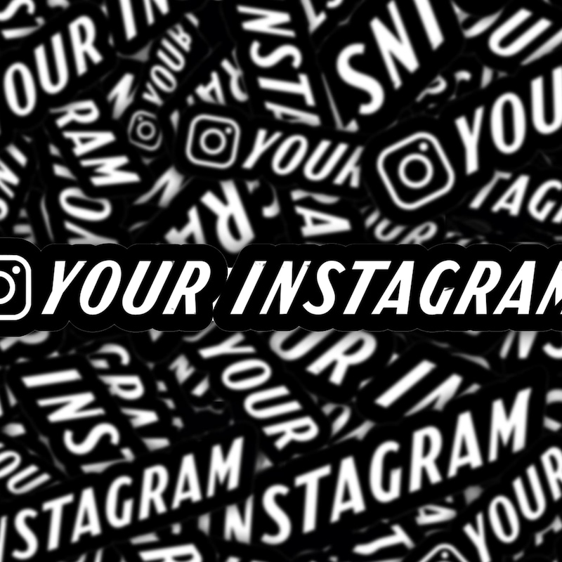 Instagram Decal - Etsy
