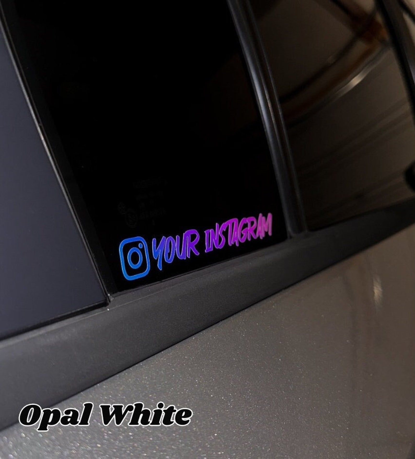 Instagram Sticker Social Media Sticker Vinyl Car Decal Holographic ...