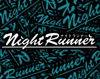 Japanese Night Runner Decal | Jdm Car Decal | Custom Viynl Sticker | - Etsy