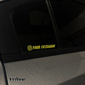 Instagram Sticker Social Media Sticker Vinyl Car Decal Holographic ...