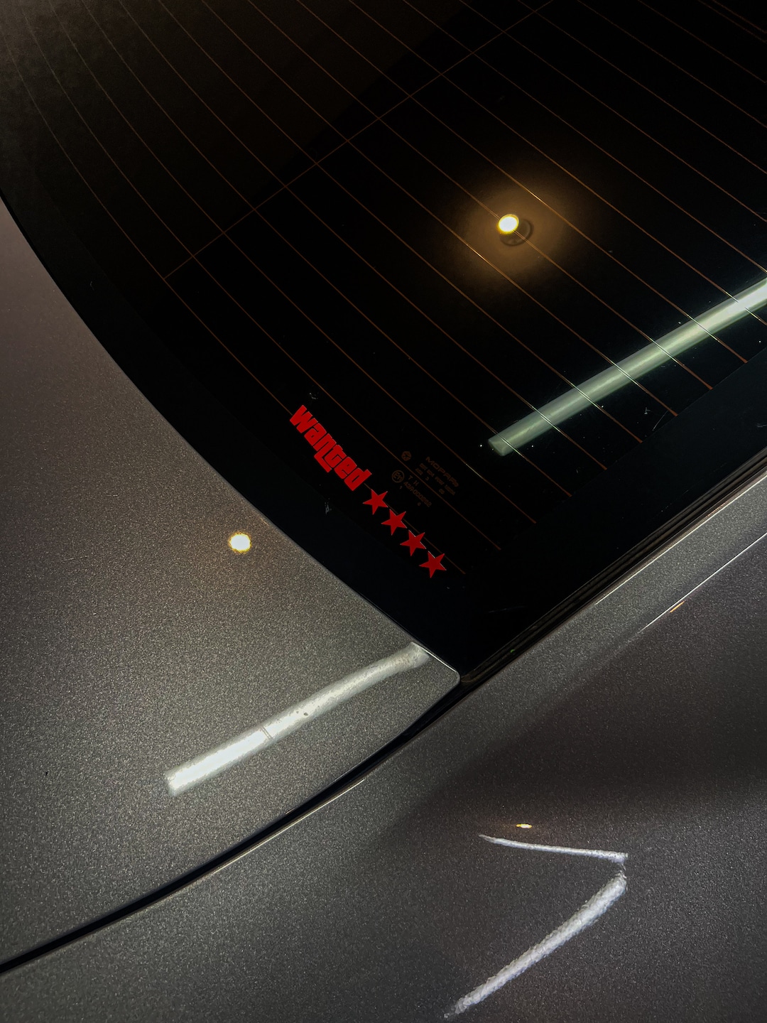 Holographic Wanted Sticker 5 Star Sticker Car Decal Car Sticker Wanted ...