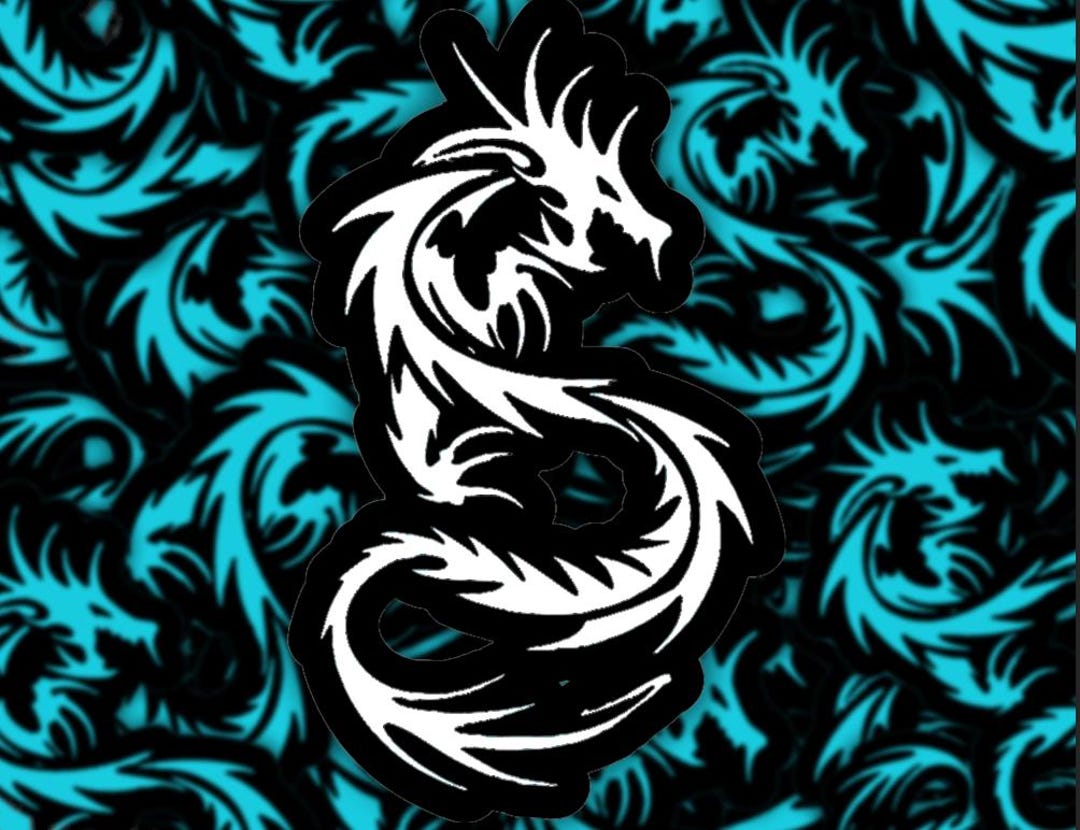 Jdm Dragon Sticker | Dragon Decal | Japanese Wall Decal | Laptop ...