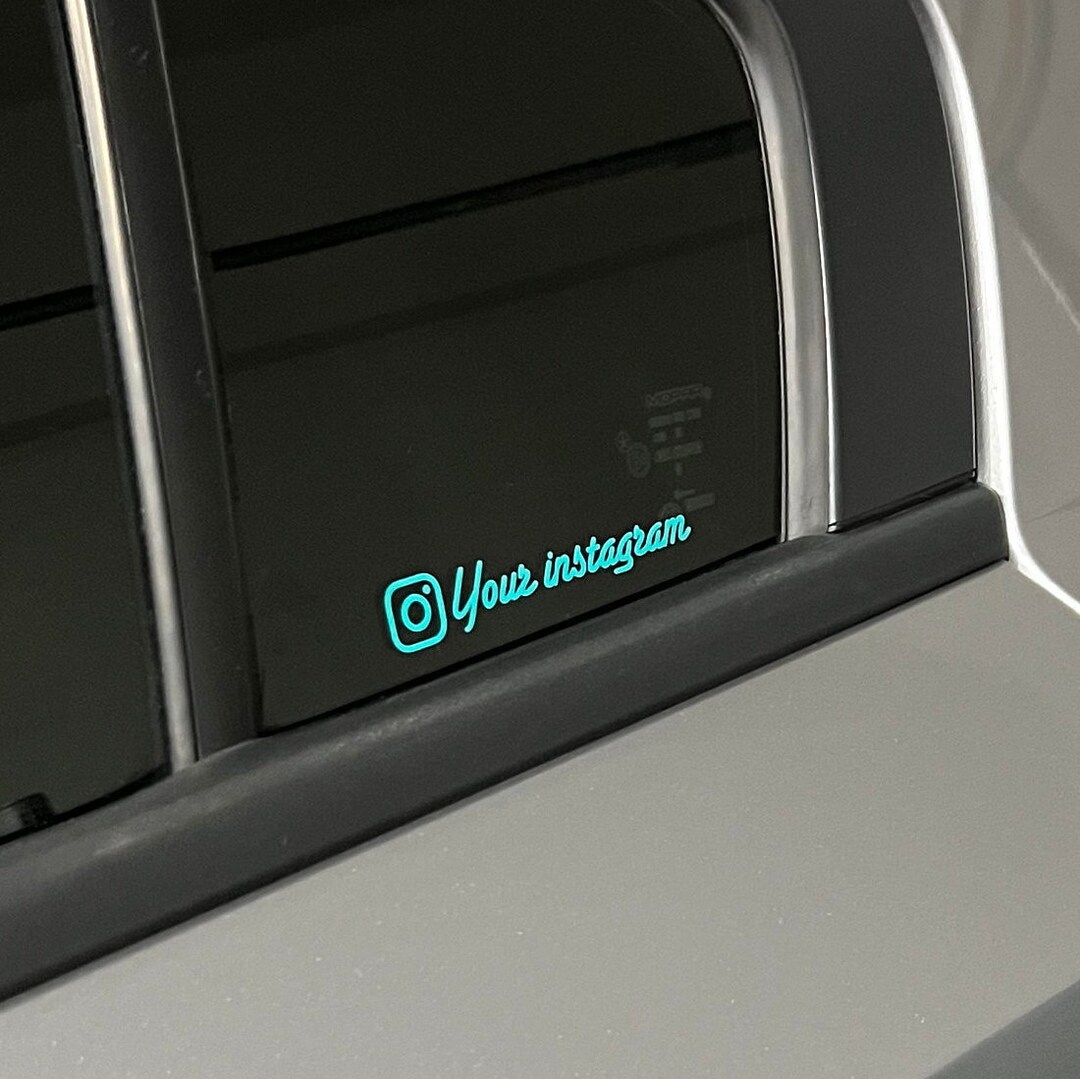 Instagram Sticker Social Media Sticker Vinyl Car Decal Holographic ...