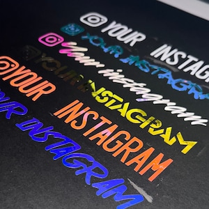 Instagram Sticker | Social Media Sticker | Vinyl Car Decal ...