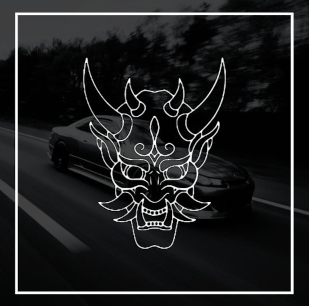 Oni Mask Decal Vinyl Decal Sticker JDM Car Decal Vinyl - Etsy