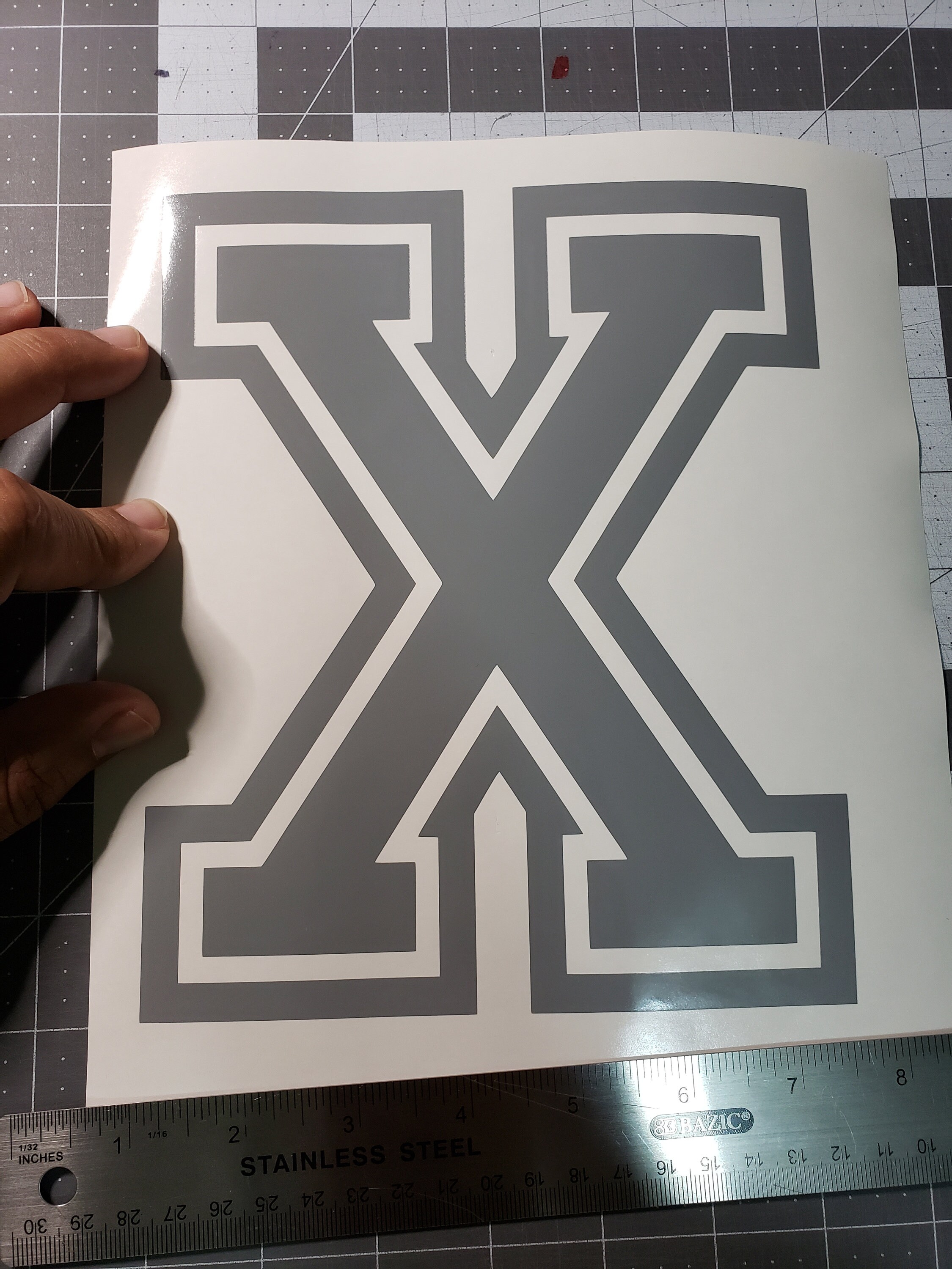 Varsity College Letter X Sticker Vinyl Car Sticker Truck - Etsy