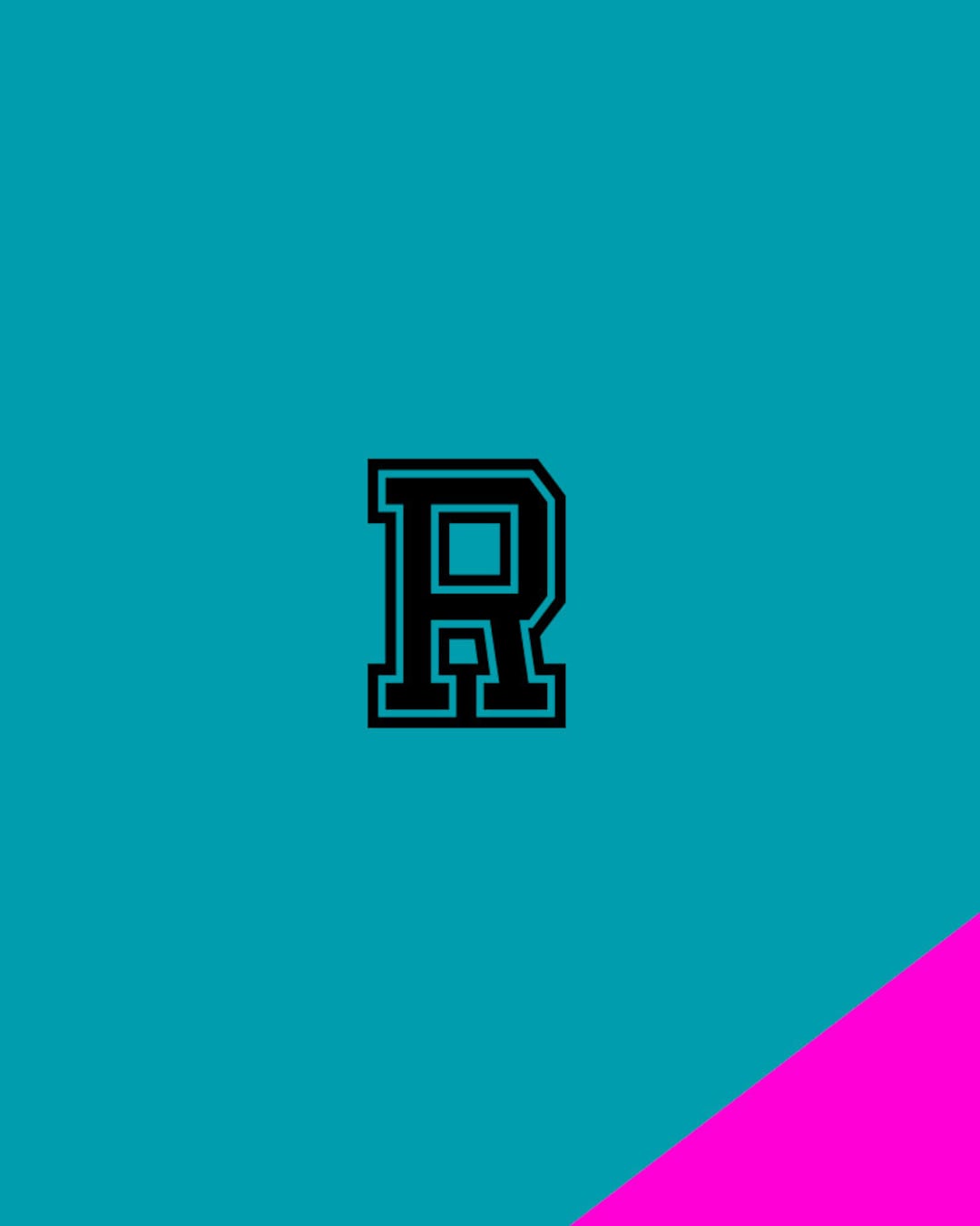 Varsity College Letter R Sticker, Vinyl Car Sticker, Truck Sticker, Car ...