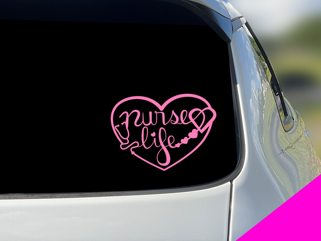 Nurse Life, Nurse Life Car Sticker, Scrub Life Decal, RN Life, Vinyl ...