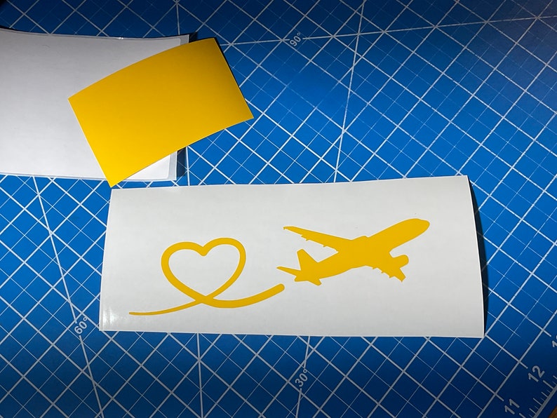 Love Flying Car Sticker I'D Rather Be Flying Vinyl Decal Airplane ...
