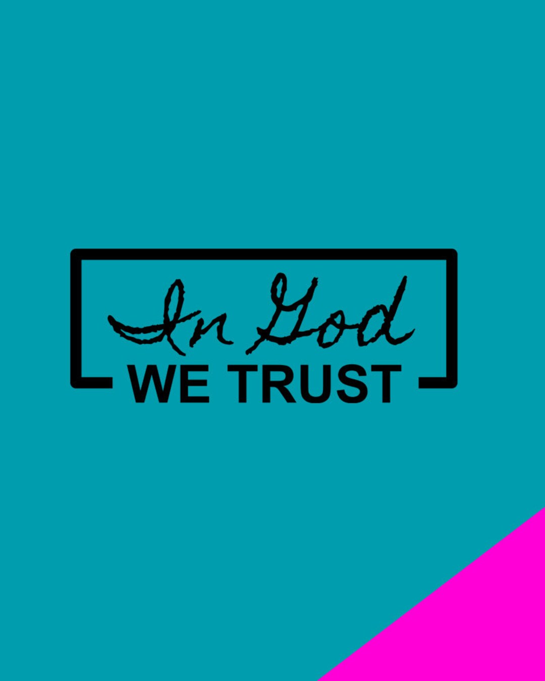 In God We Trust Sticker In God We Trust Vinyl Decal In God We Trust Truck Sticker Car Sticker
