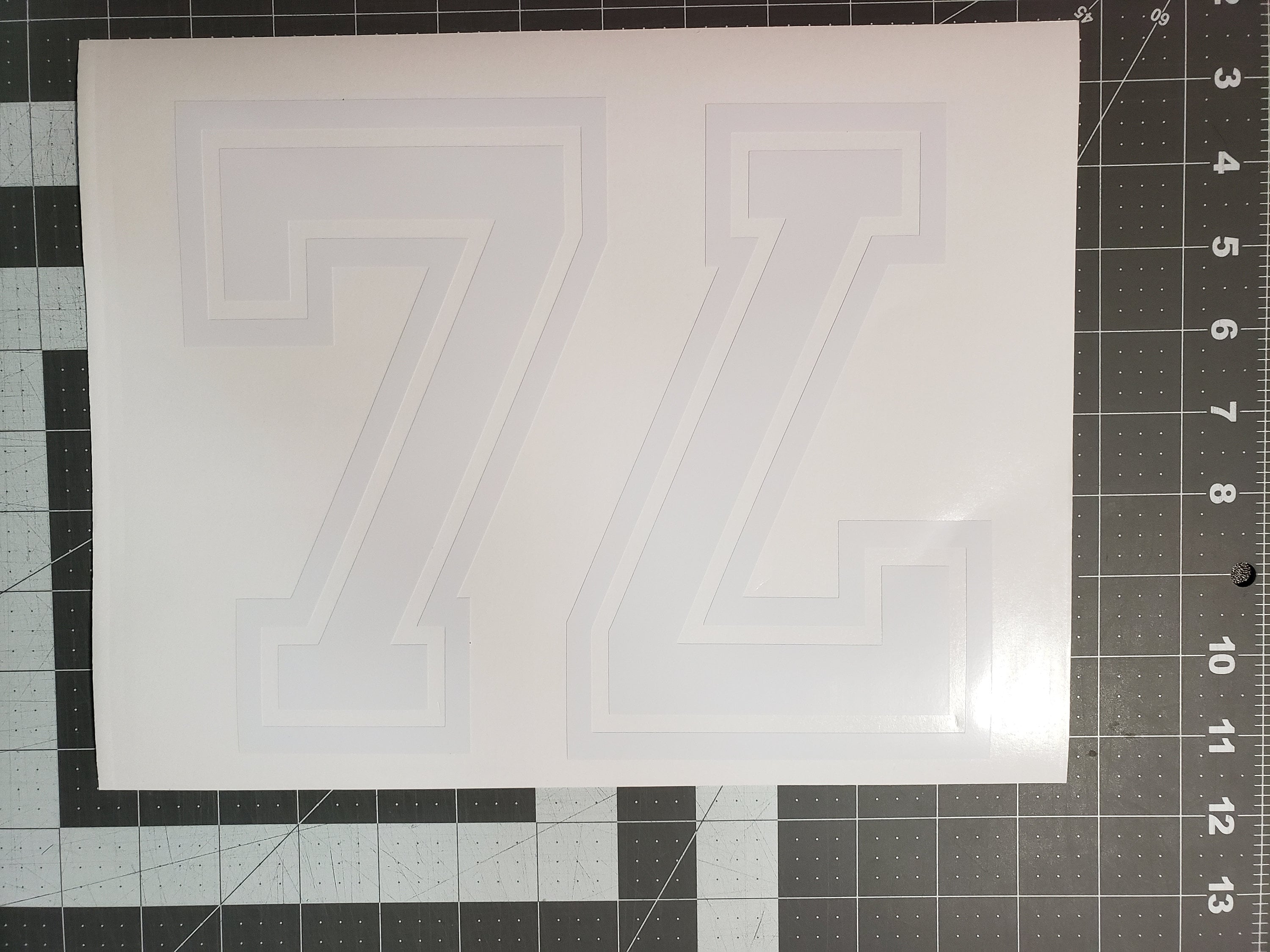 Varsity College Number 7 Sticker, Vinyl Car Sticker, Truck Sticker, Car ...