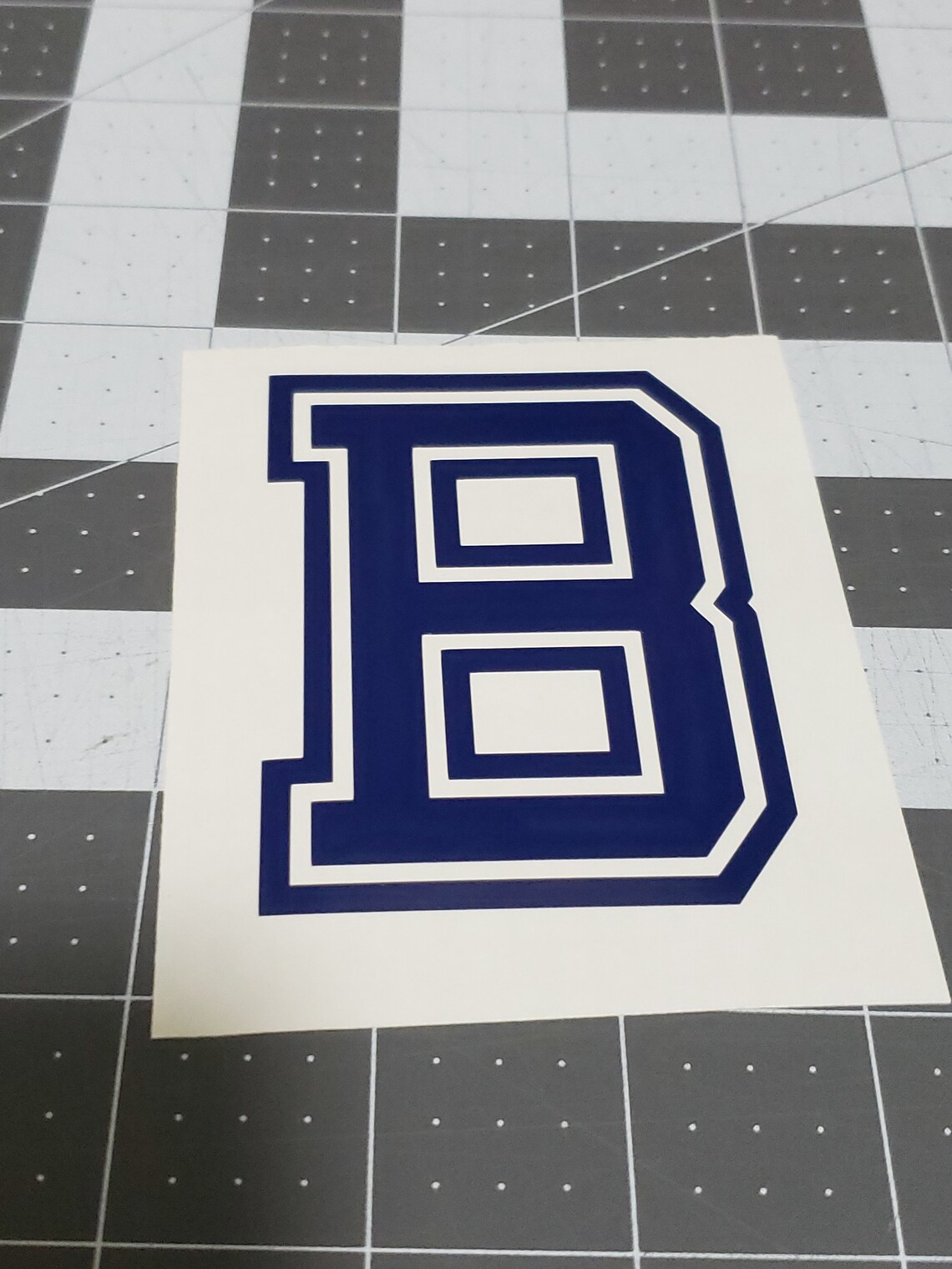 Varsity College Letter B Sticker, Vinyl Car Sticker, Truck Sticker, Car ...
