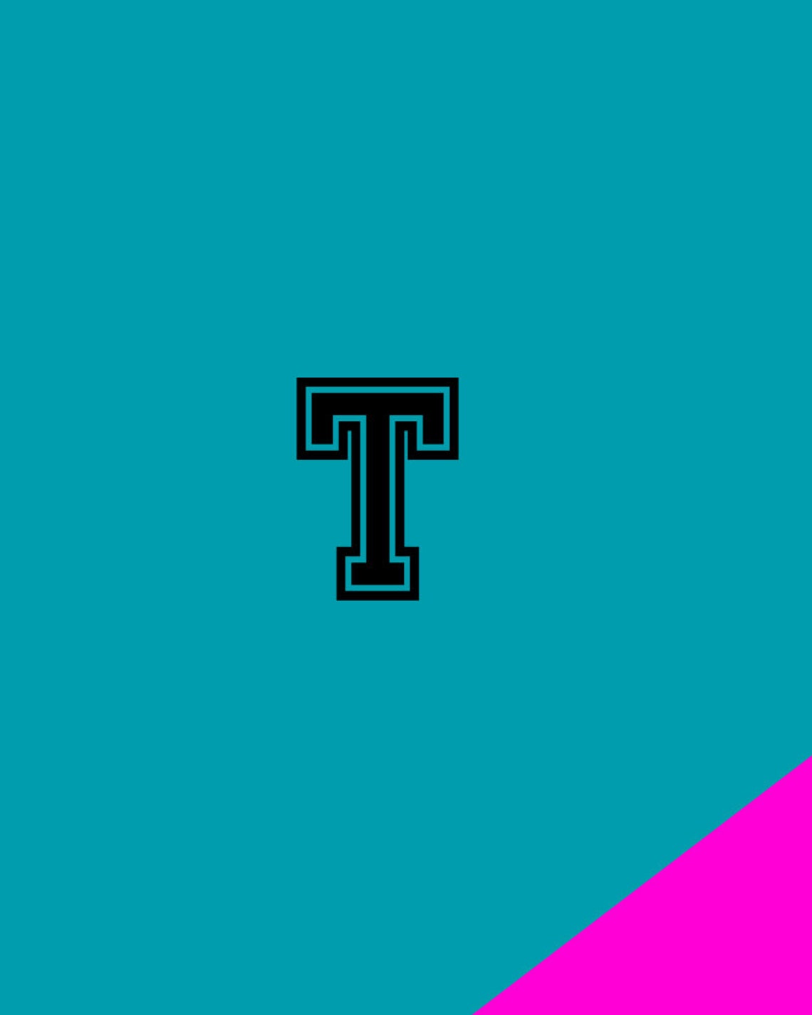 Varsity College Letter T Sticker, Vinyl Car Sticker, Truck Sticker, Car ...