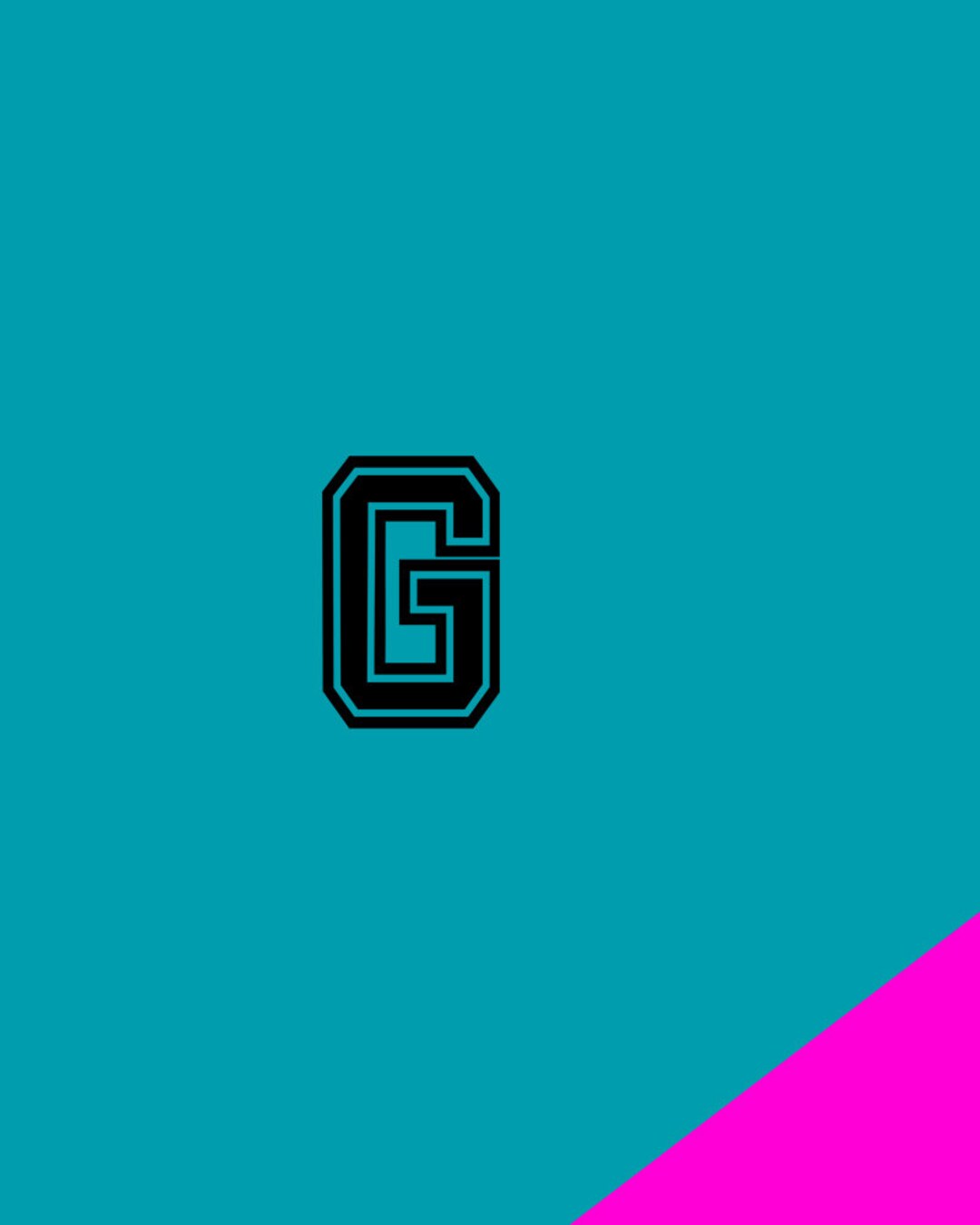 Varsity College Letter G Sticker, Vinyl Car Sticker, Truck Sticker, Car ...