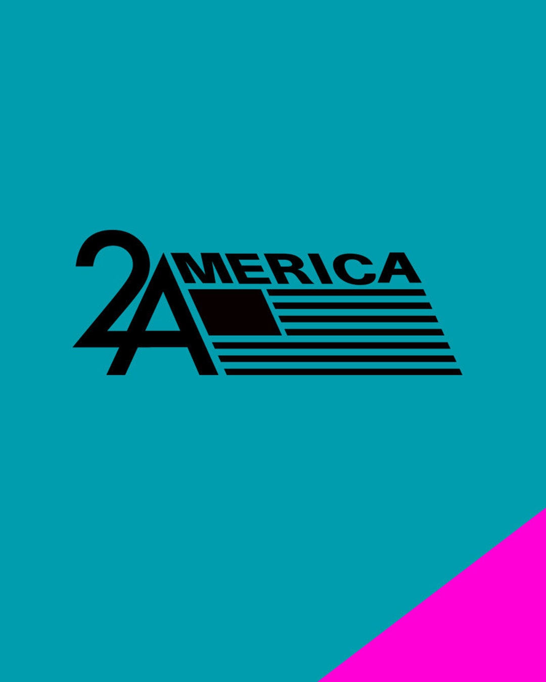 2A, 2nd Amendment, American Flag, 2A With America Flag Sticker, Vinyl ...