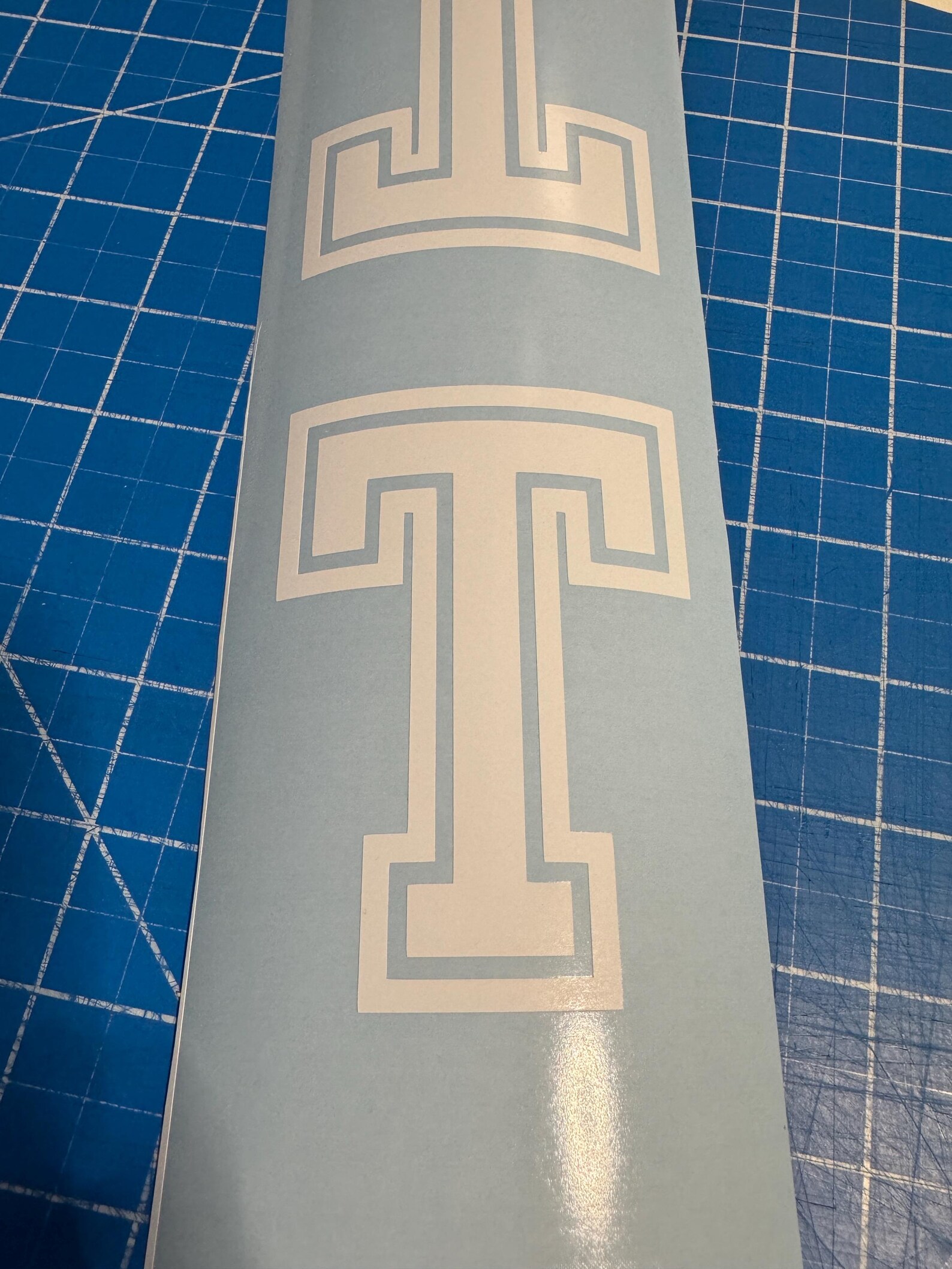 Varsity College Letter T Sticker, Vinyl Car Sticker, Truck Sticker, Car ...