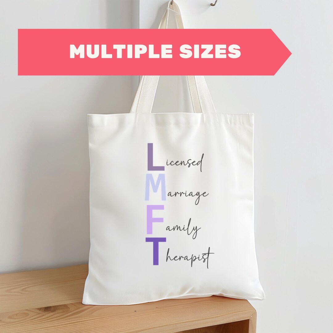 LMFT Tote Bag – LMFT Therapist Gift, New Therapist Graduation Gift ...