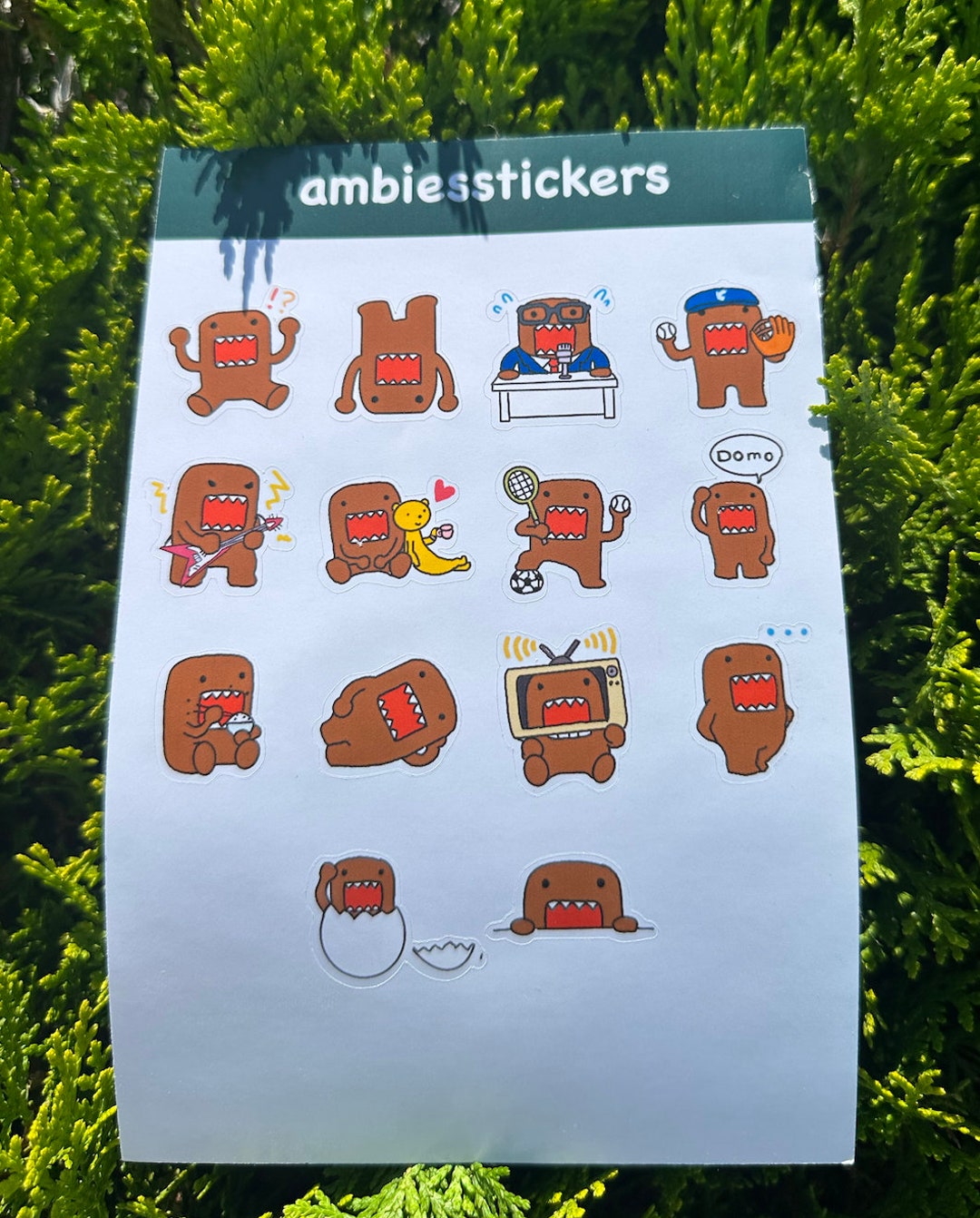 Domo Sticker Pack | Domo Sticker | Cartoon Sticker | Plushie Sticker ...