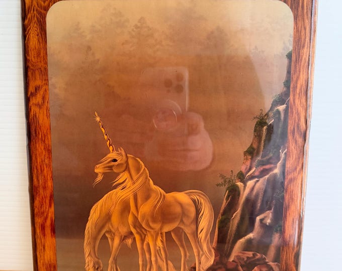 Vintage Unicorn 1980s Sue Dawe Fantasy Art Picture - Etsy