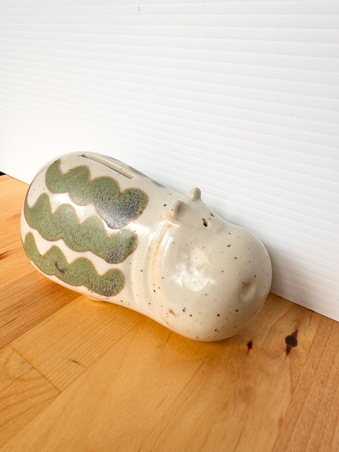 Vintage Takahashi Ceramic Hippo Coin Bank, Made in Japan - Etsy