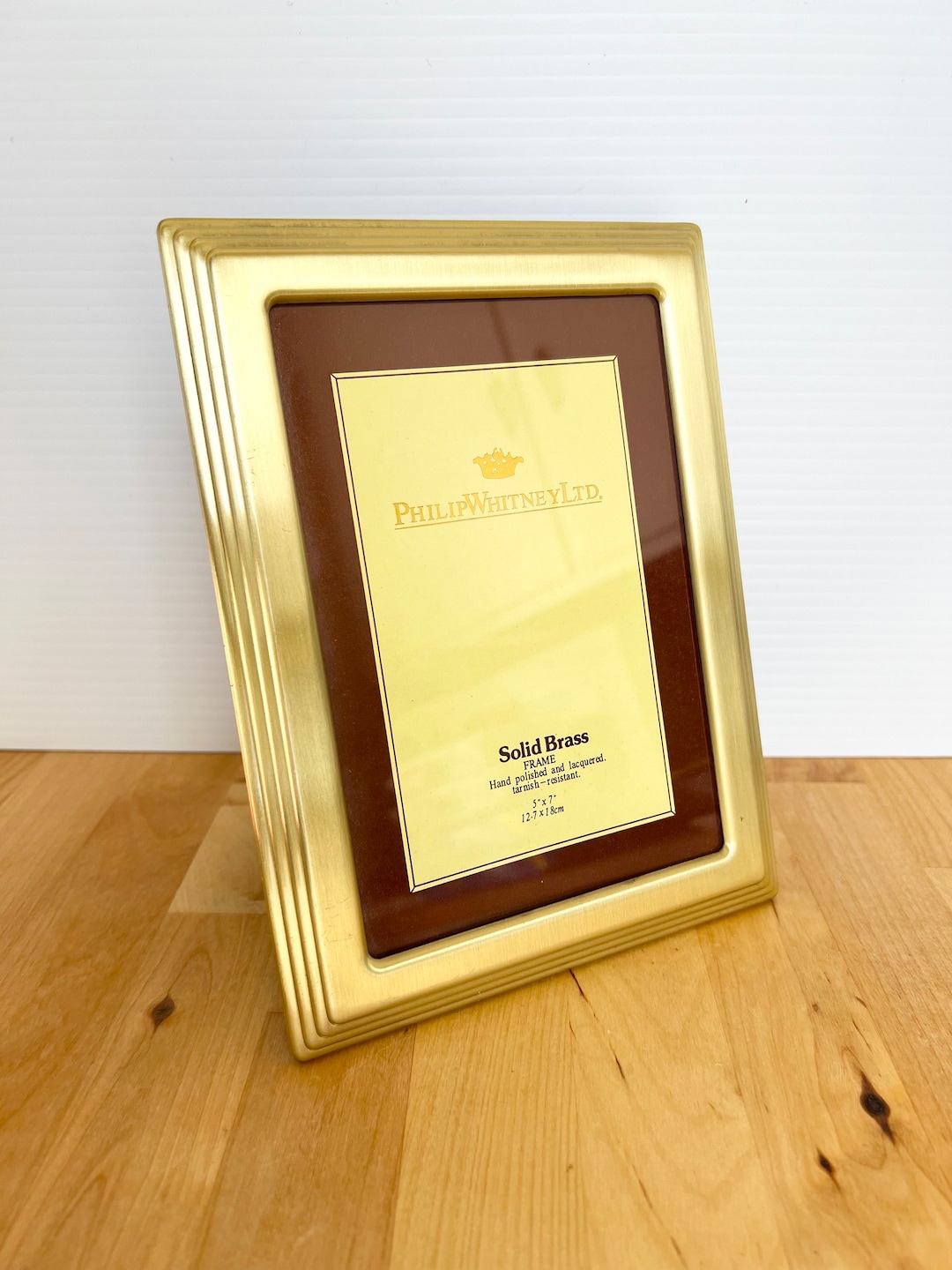 Vintage Brass Picture Frame - Etsy