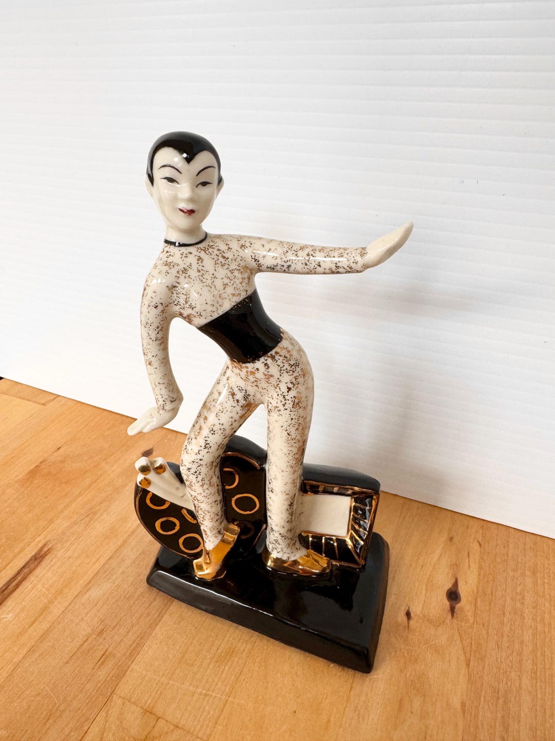 RARE Vintage Lefton Harlequin Dancer Figurine, 1950s Vintage, Male/ Man ...