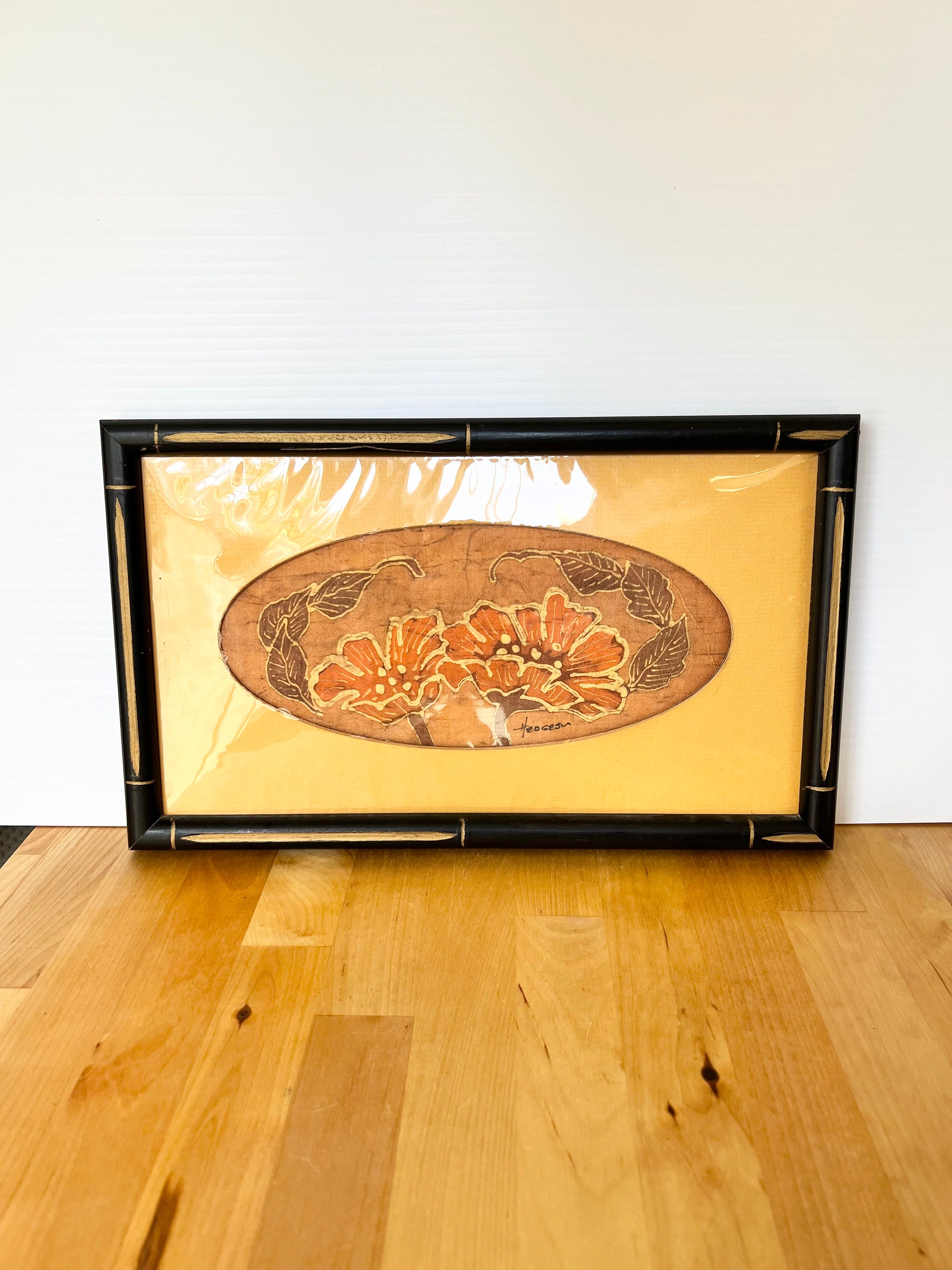 Framed Batik Art Mcm Tiki - Etsy