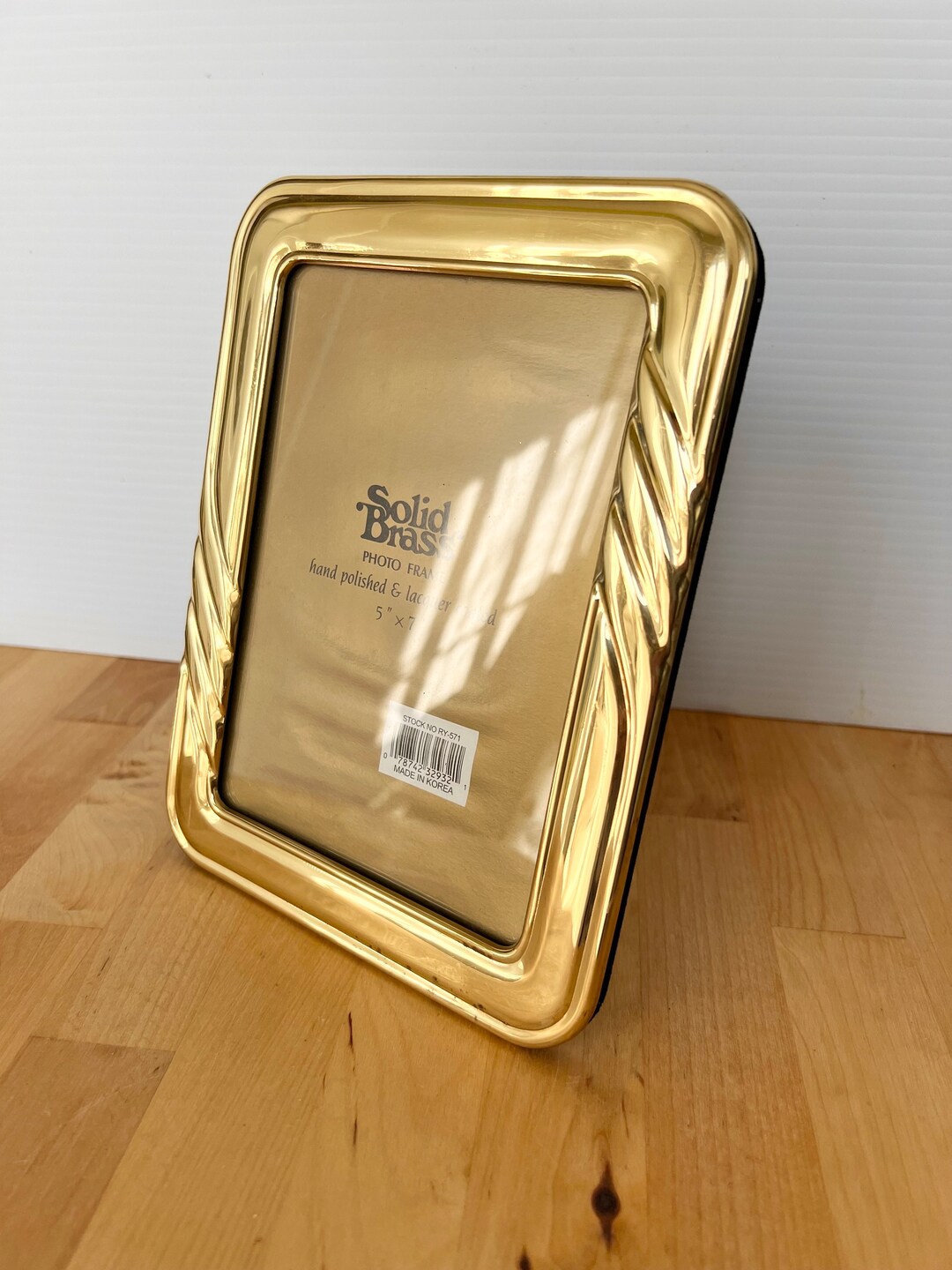 Vintage Brass Picture Frame - Etsy
